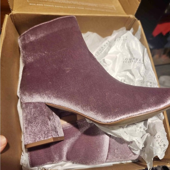 Shoes | Booties Velour Light Purple | Poshmark